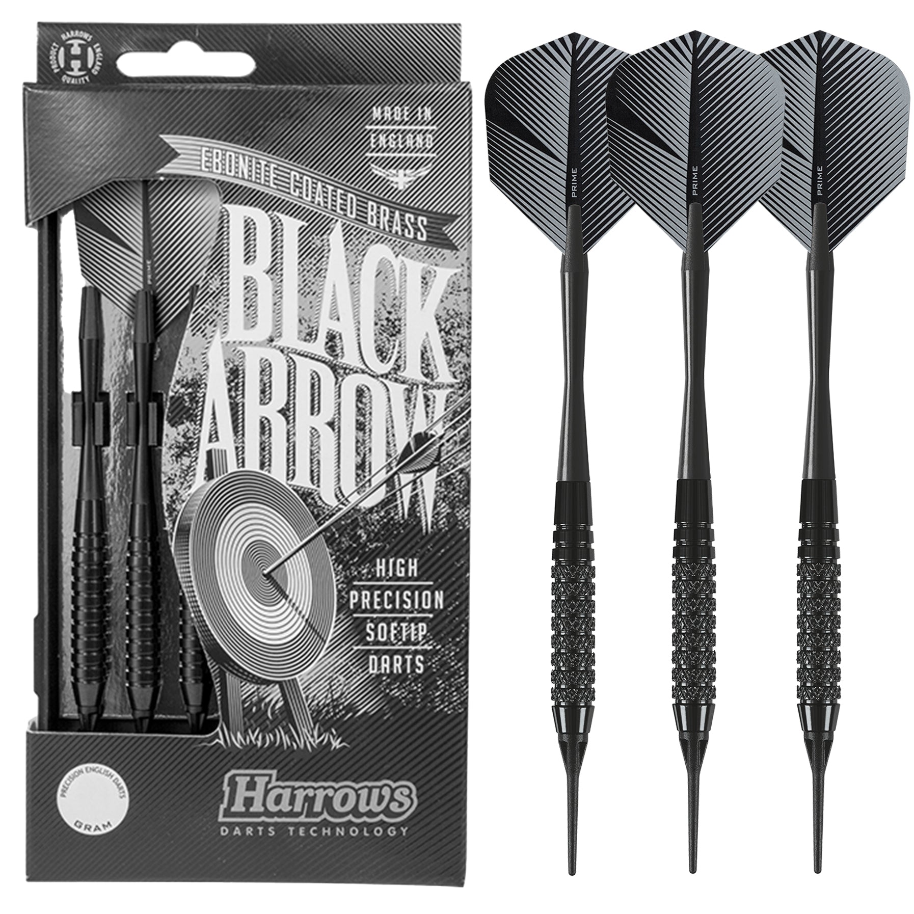 Black Arrow - Knurled Soft Tip Darts