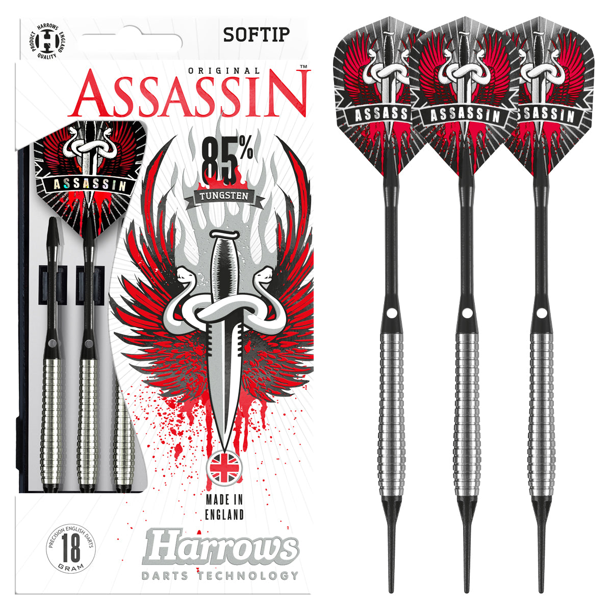 Assassin 85% 18g Style A Soft Tip Darts